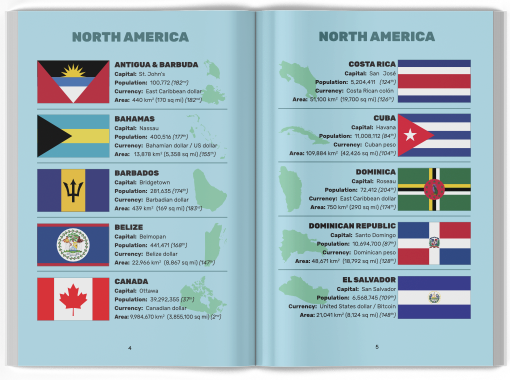 Flags & Countries of the World, Pocket Reference Guide - Flagsbook
