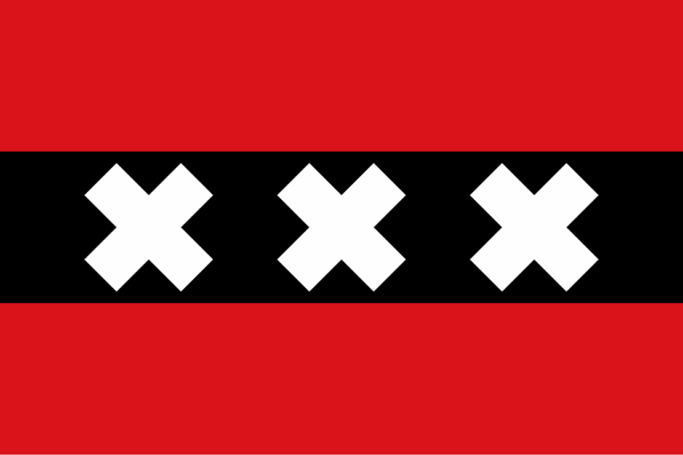 Flag of Amsterdam, Netherlands - Flagsbook